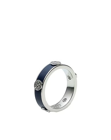 Tory Burch Logo Enamel Ring - White