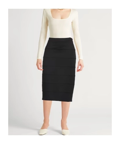Max Mara Synthetic Jersey Pencil Midi Skirt