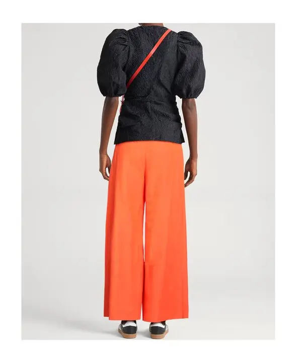 Farm Rio Belted Pleated Wide-leg Pants