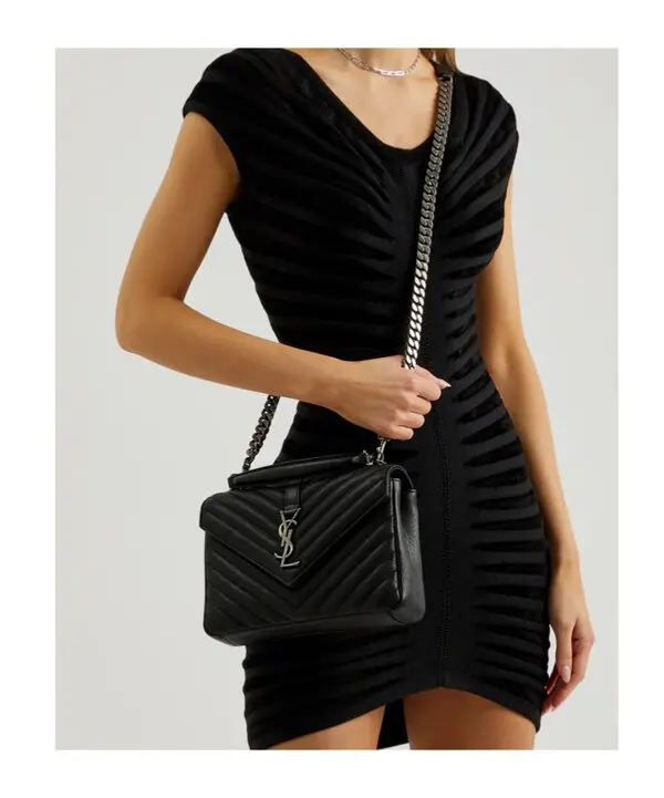 Saint Laurent College Medium Leather Shoulder Bag