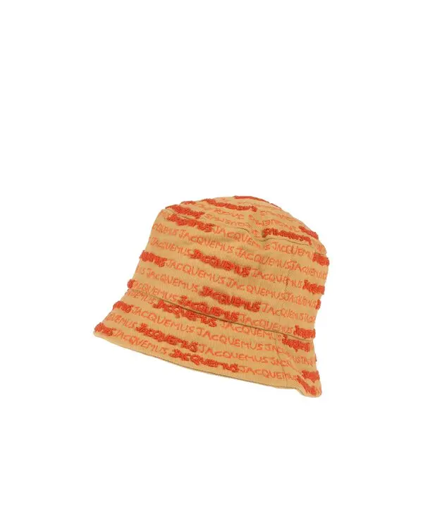 Jacquemus Logo-print Bucket Hat - Nude