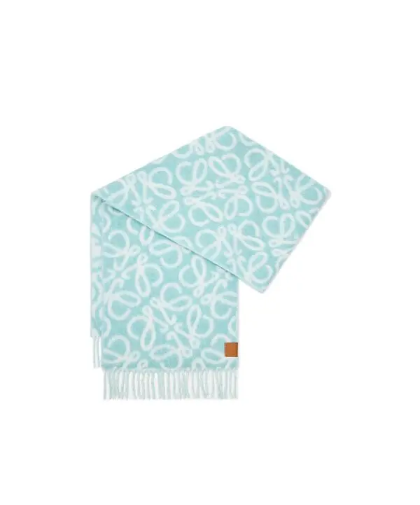 Loewe Alpaca And Wool-blend Anagram Scarf