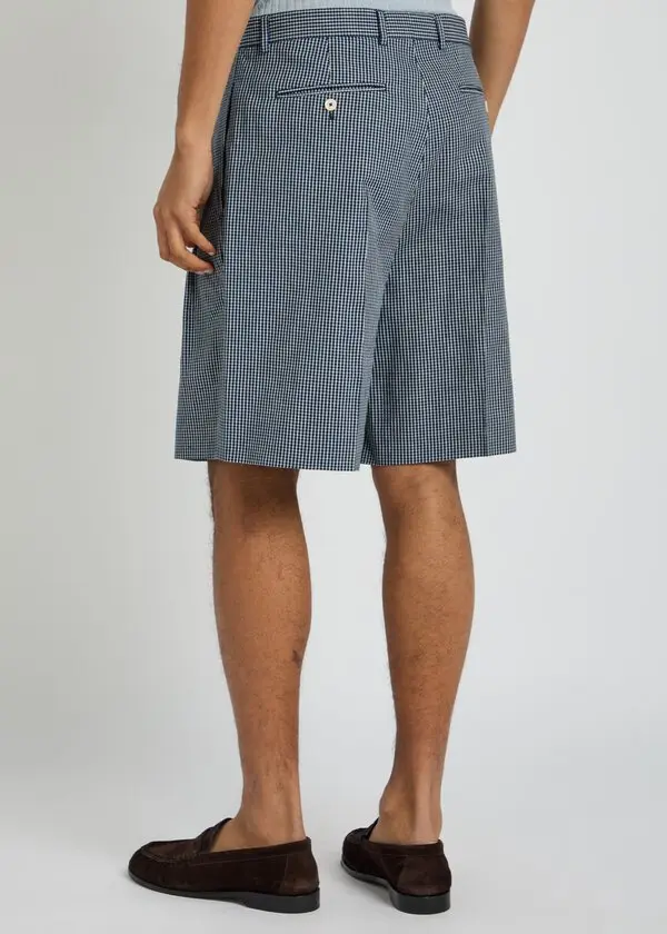 Givenchy Checked Cotton Shorts