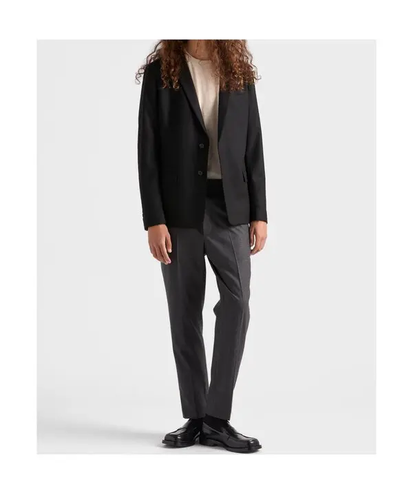 Prada Single-breasted Wool Blend Jacket