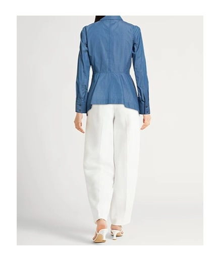 Tory Burch Striped Long Sleeve Shirt