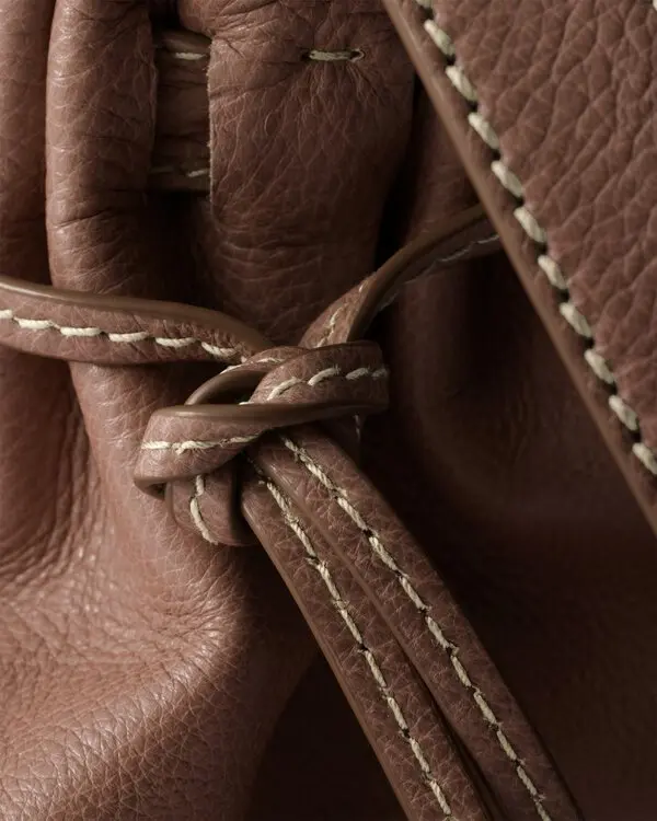 Prada Karin Medium Antiqued Leather Tote Bag - Maroon