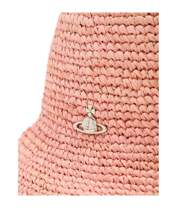 VIVIENNE WESTWOOD Orb Raffia Bucket Hat