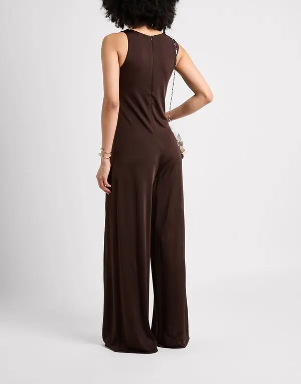 MAXCO. Minimalist Solid Color Sleeveless Stretch Jumpsuit