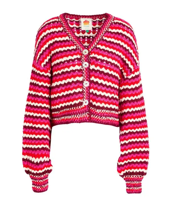 Farm Rio Crochet Knit Cardigan