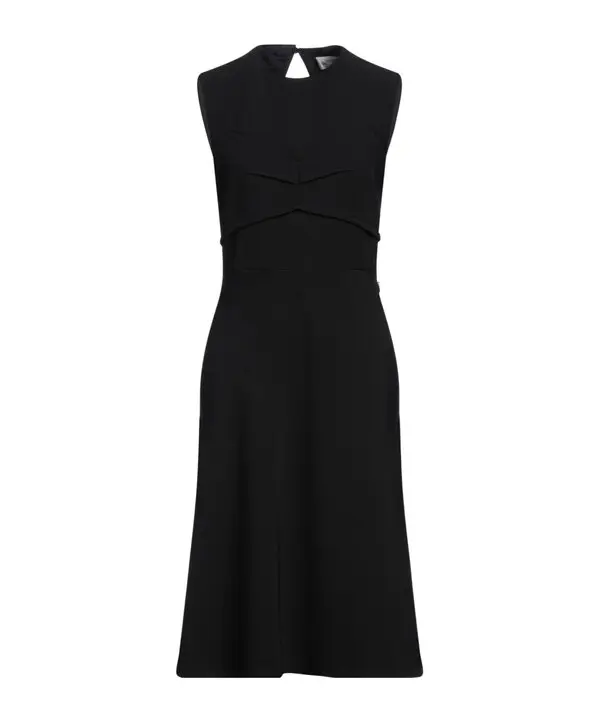 Sportmax Sleeveless Crewneck Flared Midi Dress