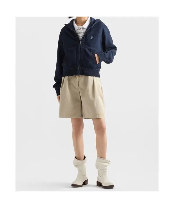 Prada Cotton Hoodie Jacket