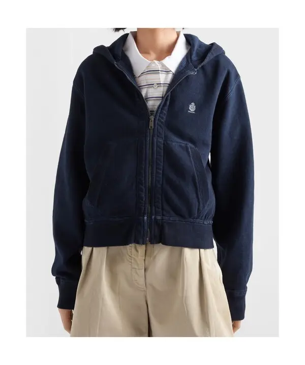 Prada Cotton Hoodie Jacket