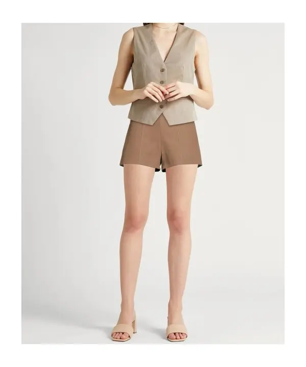 Max Mara High Waisted Gabardine Shorts