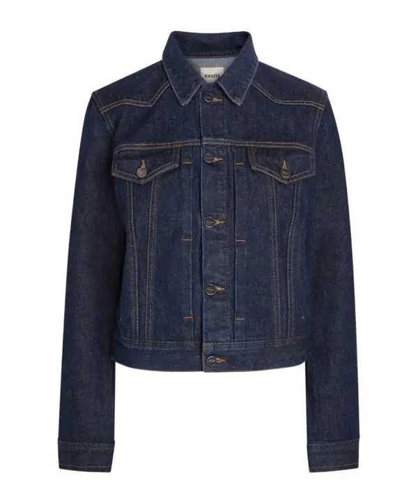 Khaite Denim Trucker Jacket - Black