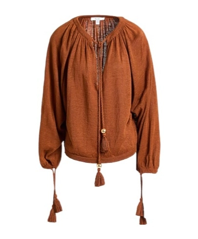 Max Mara Tie Shirt - Brown