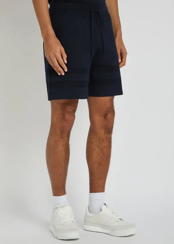 Givenchy Textured Knit Cotton-blend Shorts