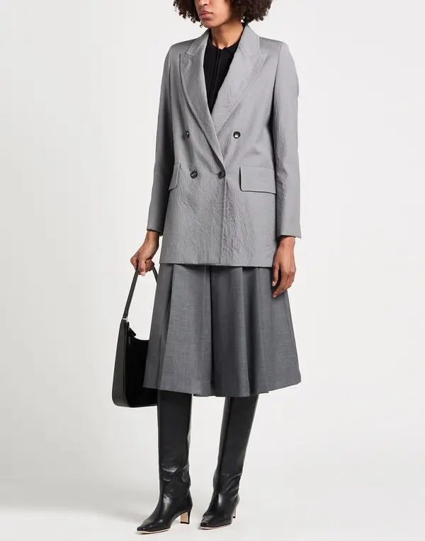 Max Mara Double-breasted Crinkled Blazer