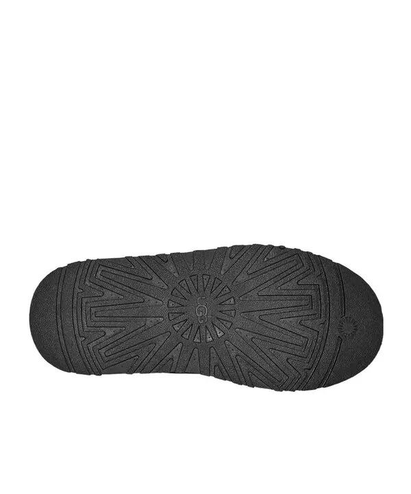 UGG Tazz Logo Embossed Platform Slippers - Black