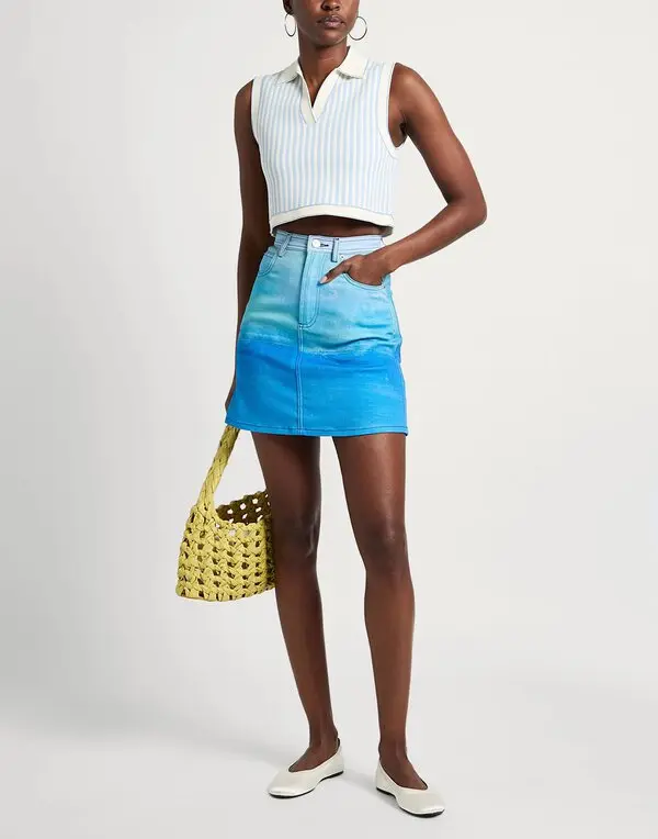 Marni Tie-dye Denim Skirt