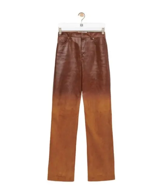 Loewe Belted Ombré Leather Trousers