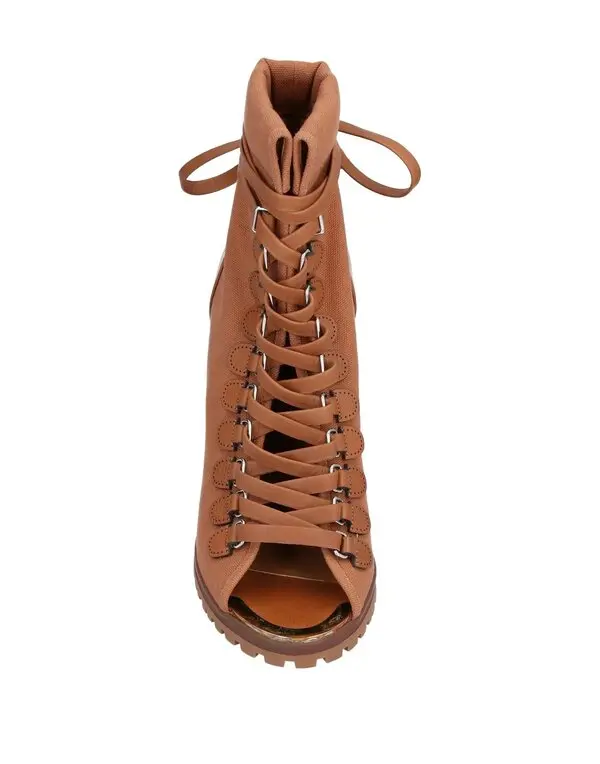 Chloé Wedge Open Toe Ankle Boots