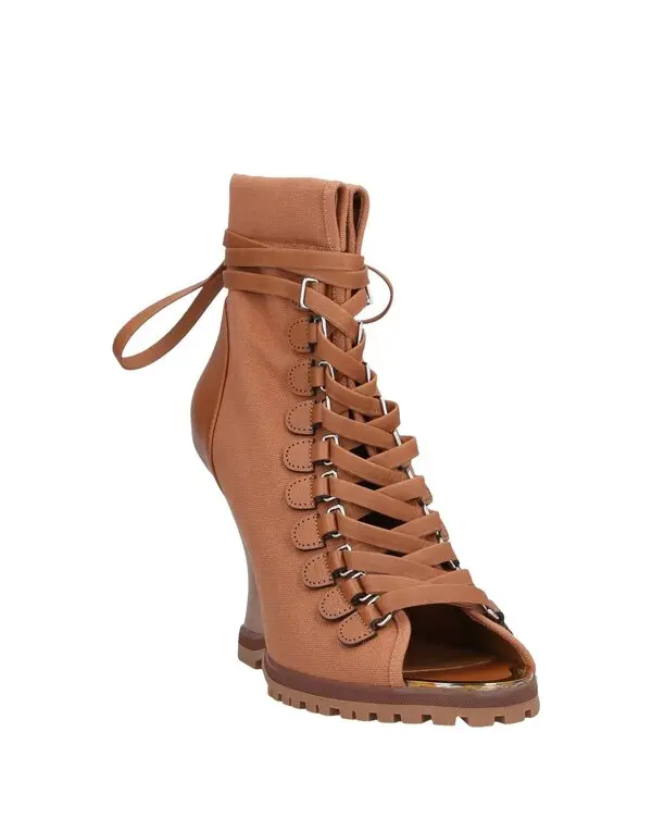Chloé Wedge Open Toe Ankle Boots