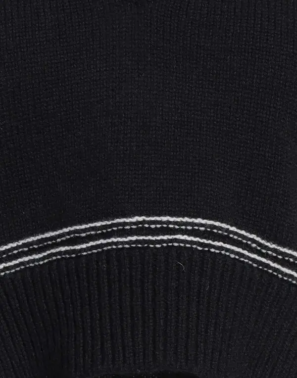 Marni Two-tone Wool Knit V-neck Sleeveless Top
