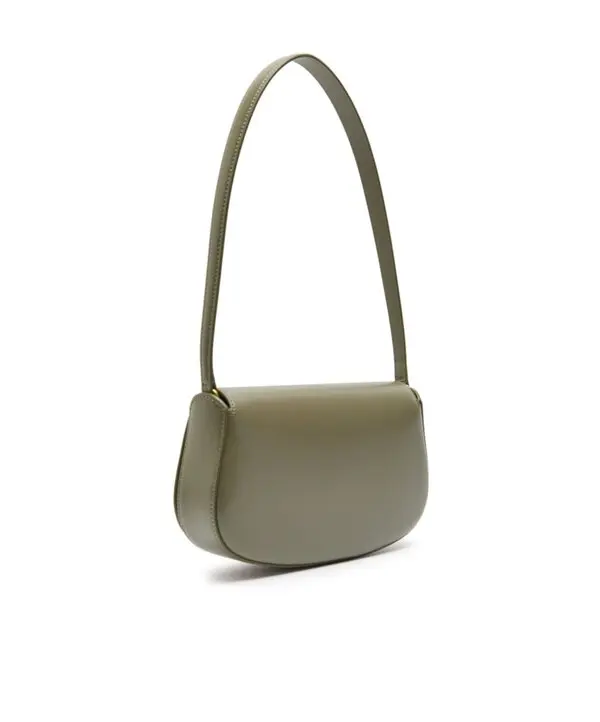 Saint Laurent Demi Lune Leather Shoulder Bag