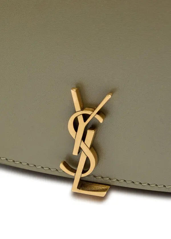 Saint Laurent Demi Lune Leather Shoulder Bag