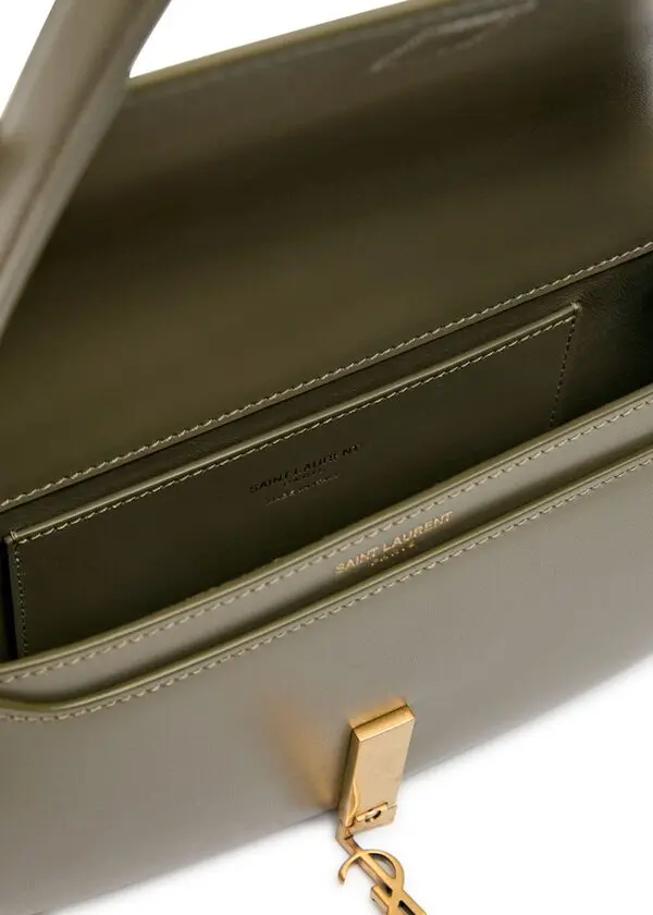 Saint Laurent Demi Lune Leather Shoulder Bag