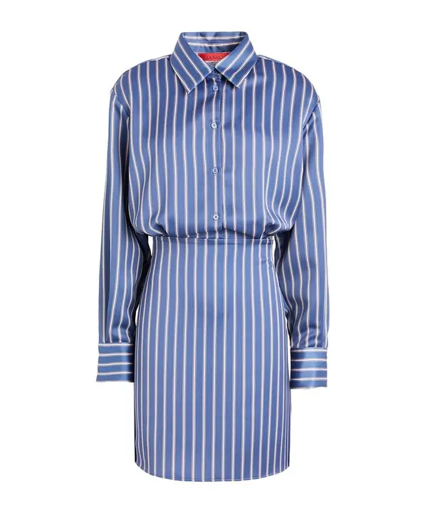 MAXCO. Max&co. Striped Satin Shirt Dress