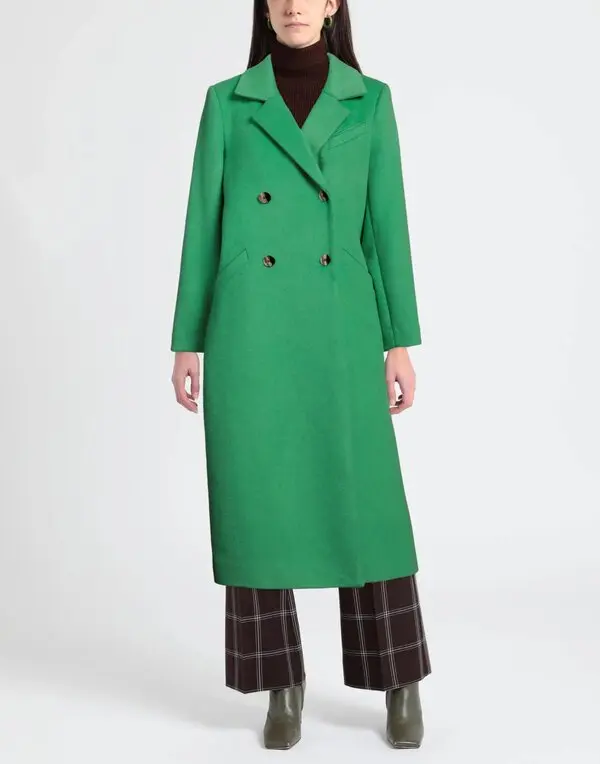 GANNI Solid Color Woolen Coat