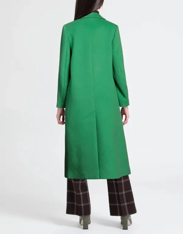 GANNI Solid Color Woolen Coat