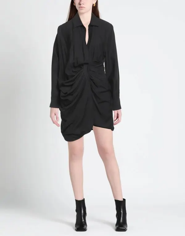 Jacquemus Long Sleeve Gathered Midi Dress