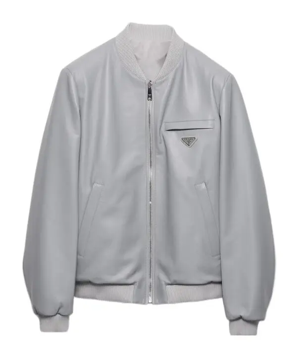 Prada Reversible Nappa Leather Bomber Jacket