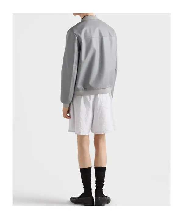 Prada Reversible Nappa Leather Bomber Jacket