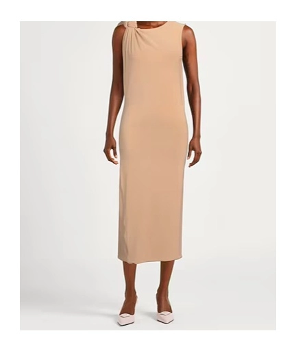 Sportmax Sleeveless Gathered Sheath Dress