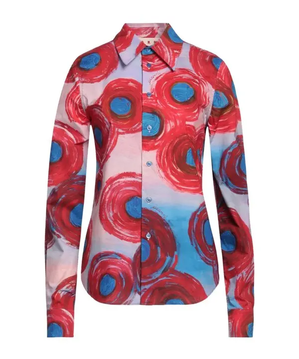 Marni Floral Print Long Sleeve Shirt