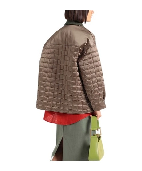 MAXCO. Max&co. Quilted Lightweight Jacket With Corduroy Accents