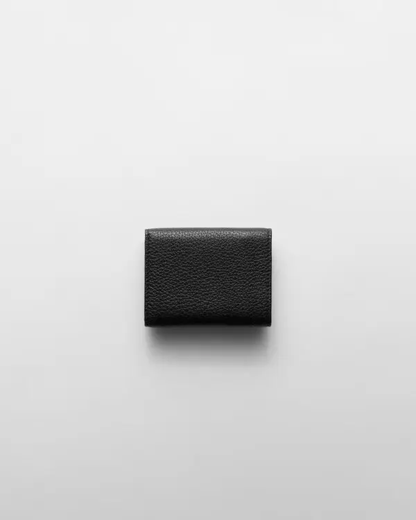 Prada Enamel Triangle-logo Wallet