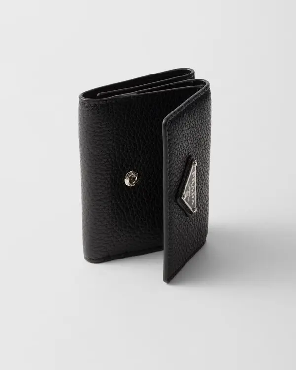 Prada Enamel Triangle-logo Wallet