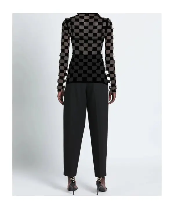 Sportmax Plaid Long-sleeved T-shirt