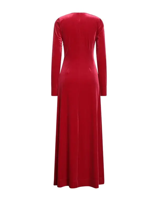 GANNI Gathered Flared Dress