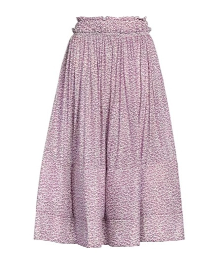 Tory Burch Floral Print Midi Skirt