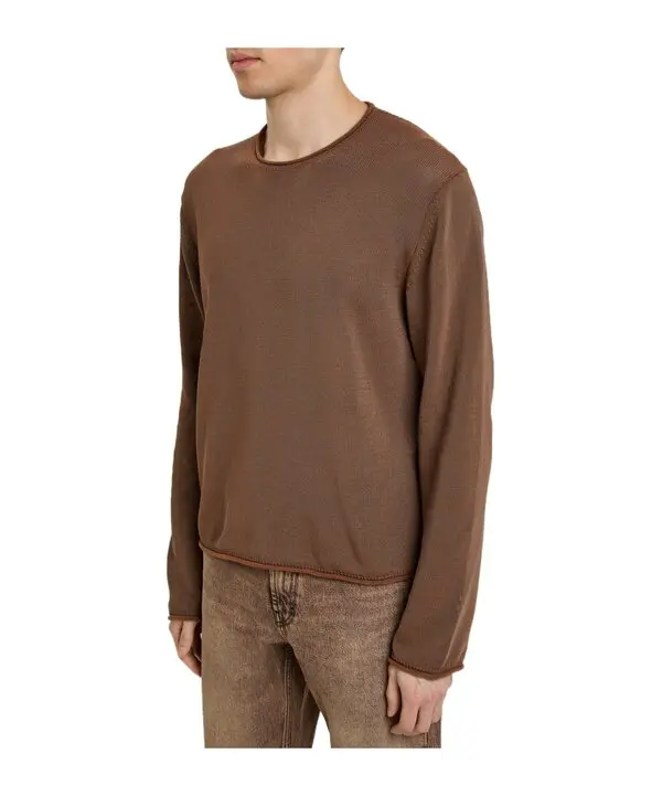 Our Legacy Rolled-trim Cotton-blend Jumper