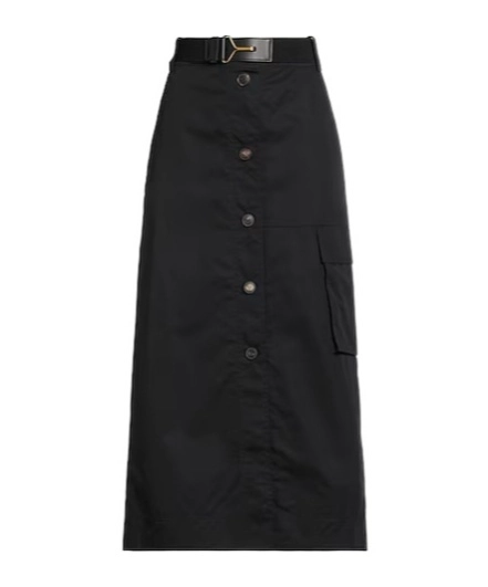 Tory Burch Flared Midi Skirt With Belt