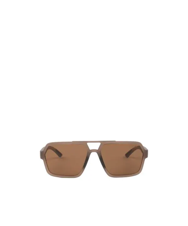 Prada Rectangle Frame Sunglasses - Matte Brown