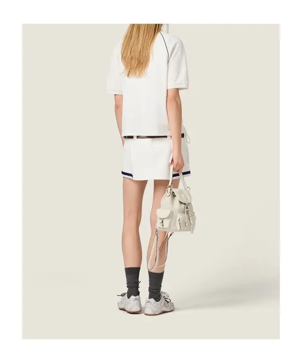 Miu Miu Cotton Piqué Polo Shirt