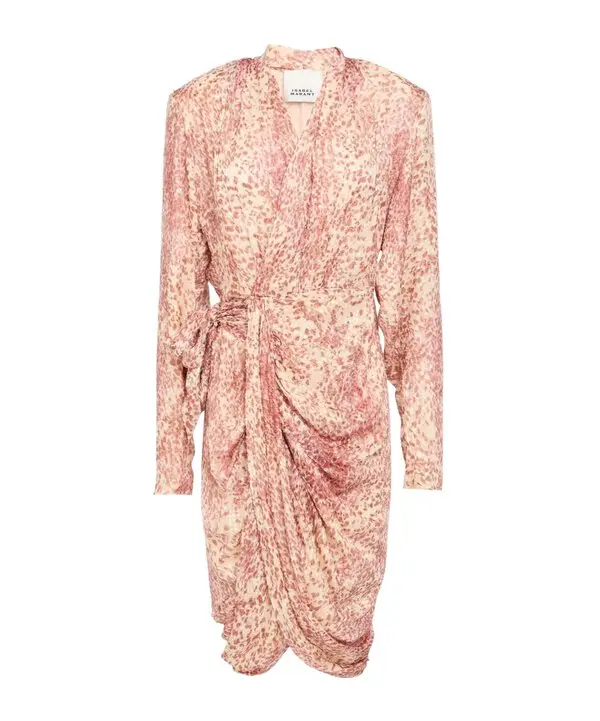 Isabel Marant Étoile Printed Draped Wrap Dress