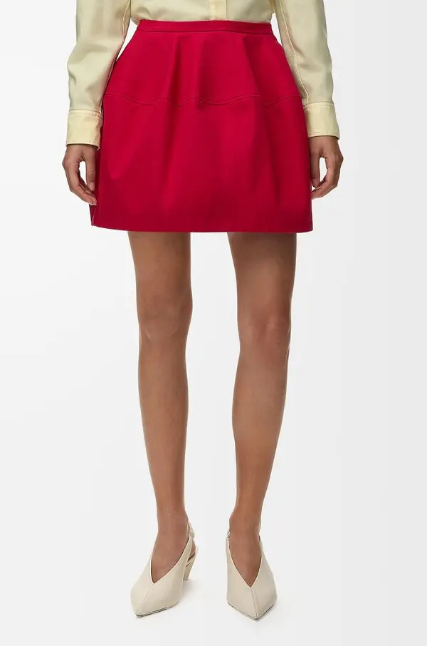 Loewe Balloon Skirt In Cotton And Silk